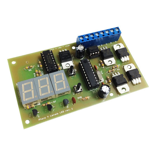 Placa DMX 1 pixel RGB+W LED (4 canais)